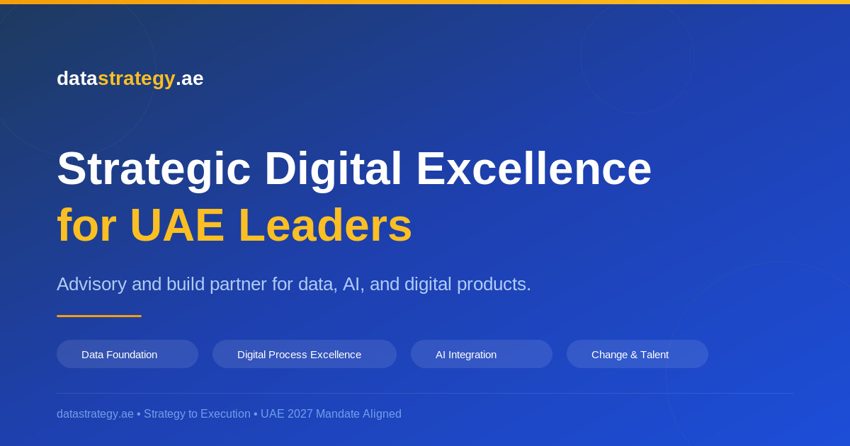 datastrategy.ae | Strategic Digital Excellence for UAE Leaders